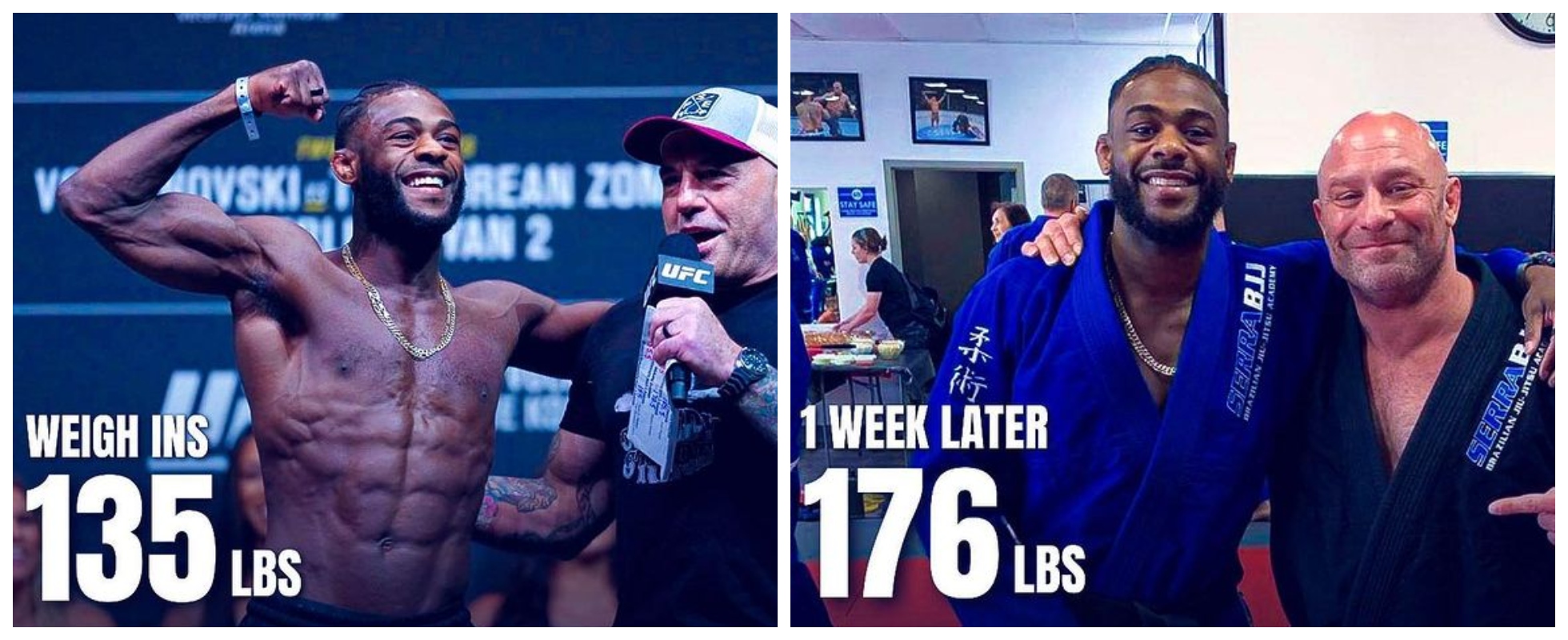 UFC champion Aljamain Sterling piles on 40lbs in less than 10 days