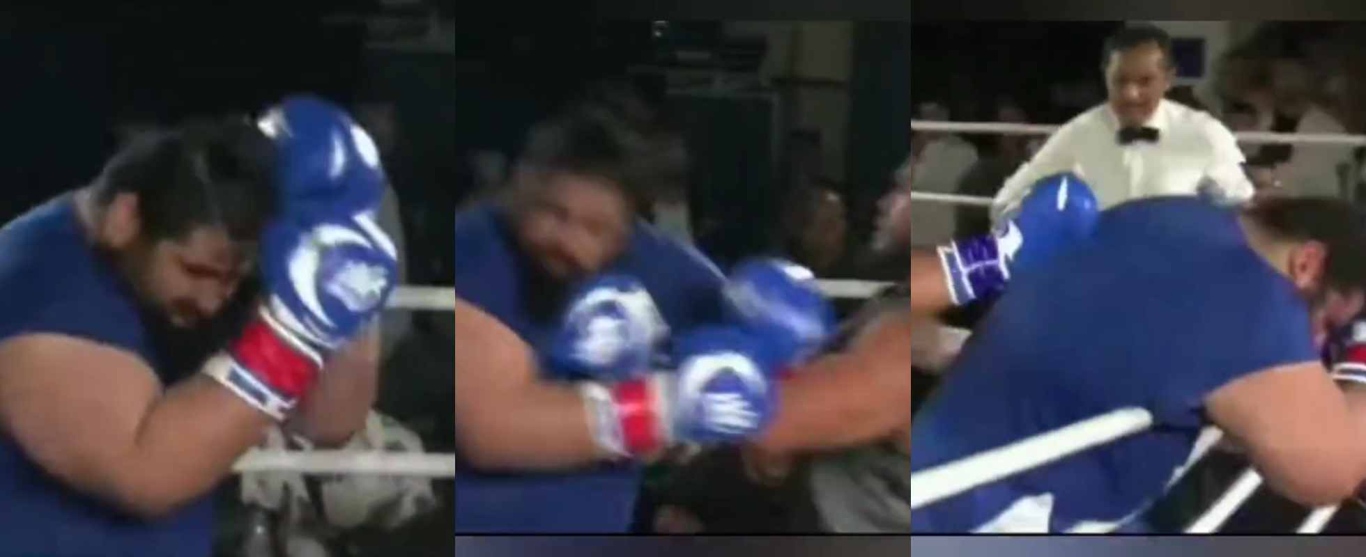 Highlights: Iranian Hulk flops in boxing debut, gets floored easily