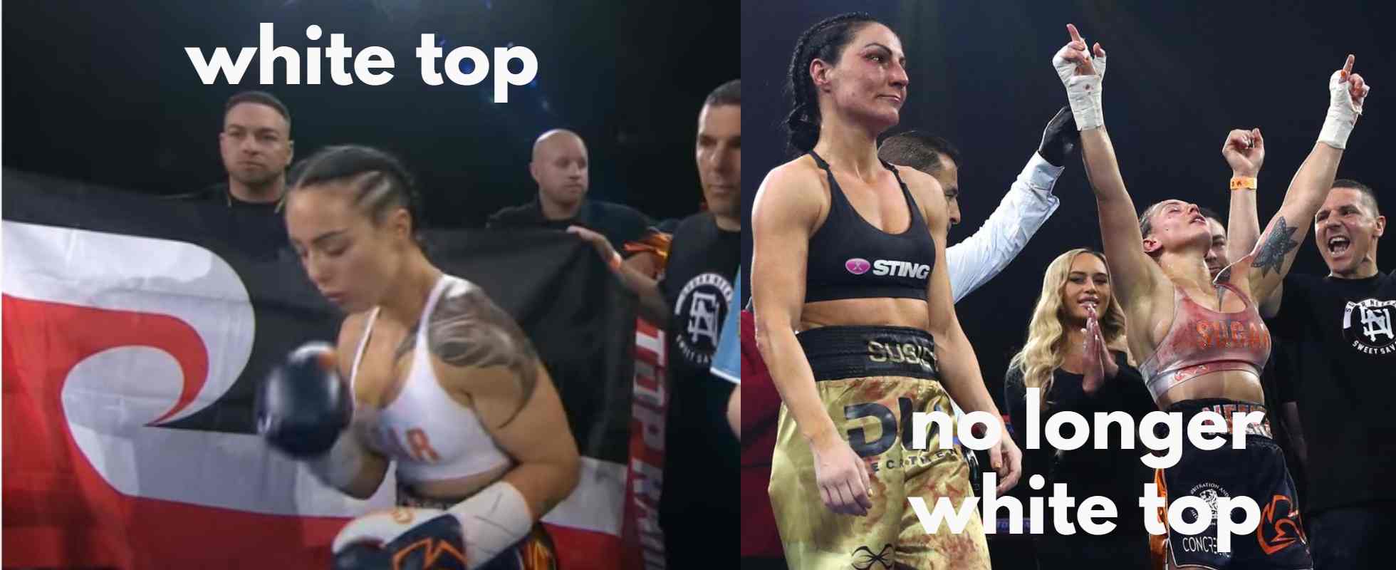 (Video) Boxing world champion defends title despite gruesome forehead gash
