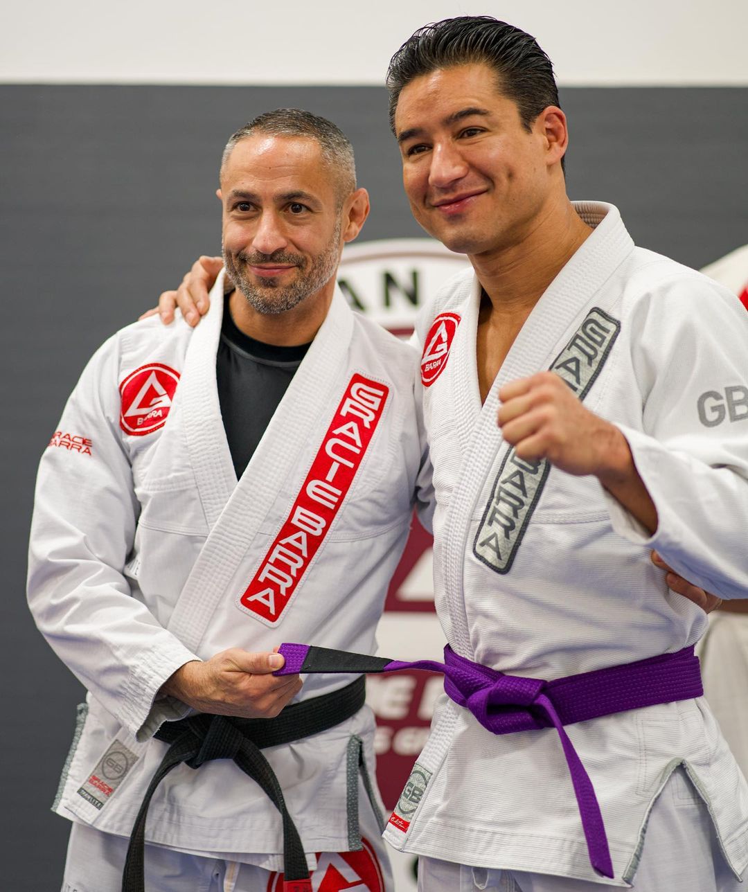 Actor Mario Lopez promoted to Purple Belt in jiu-jitsu