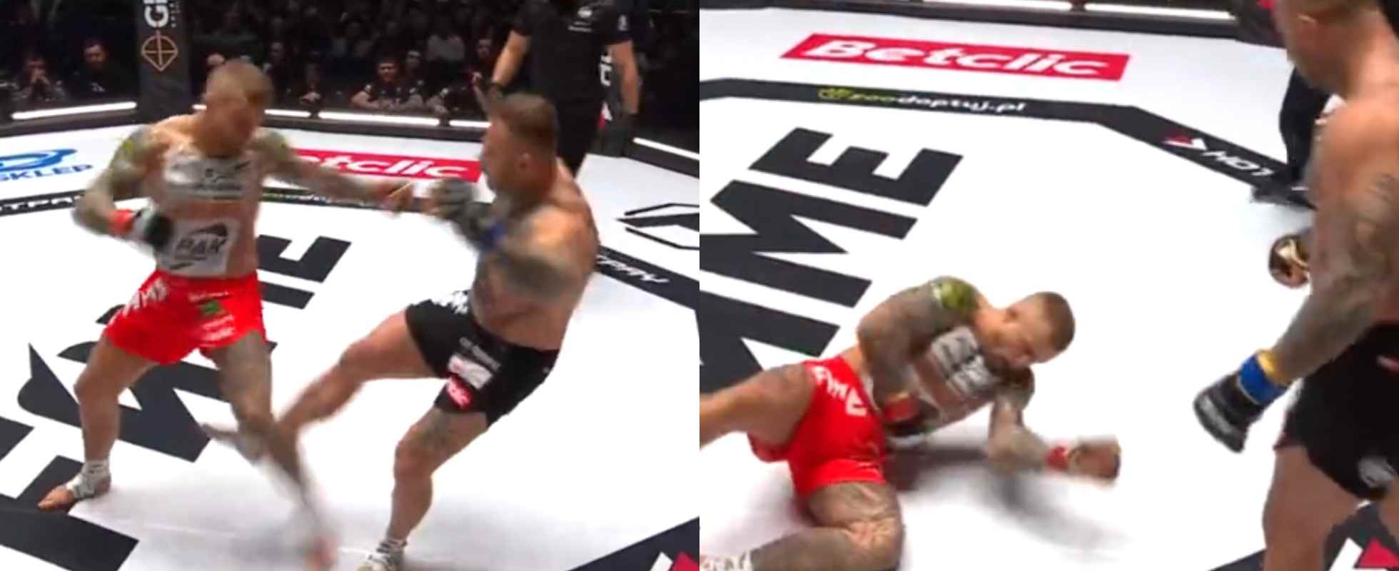 (Video) Stranger than fiction? Calf Kick results in arm injury