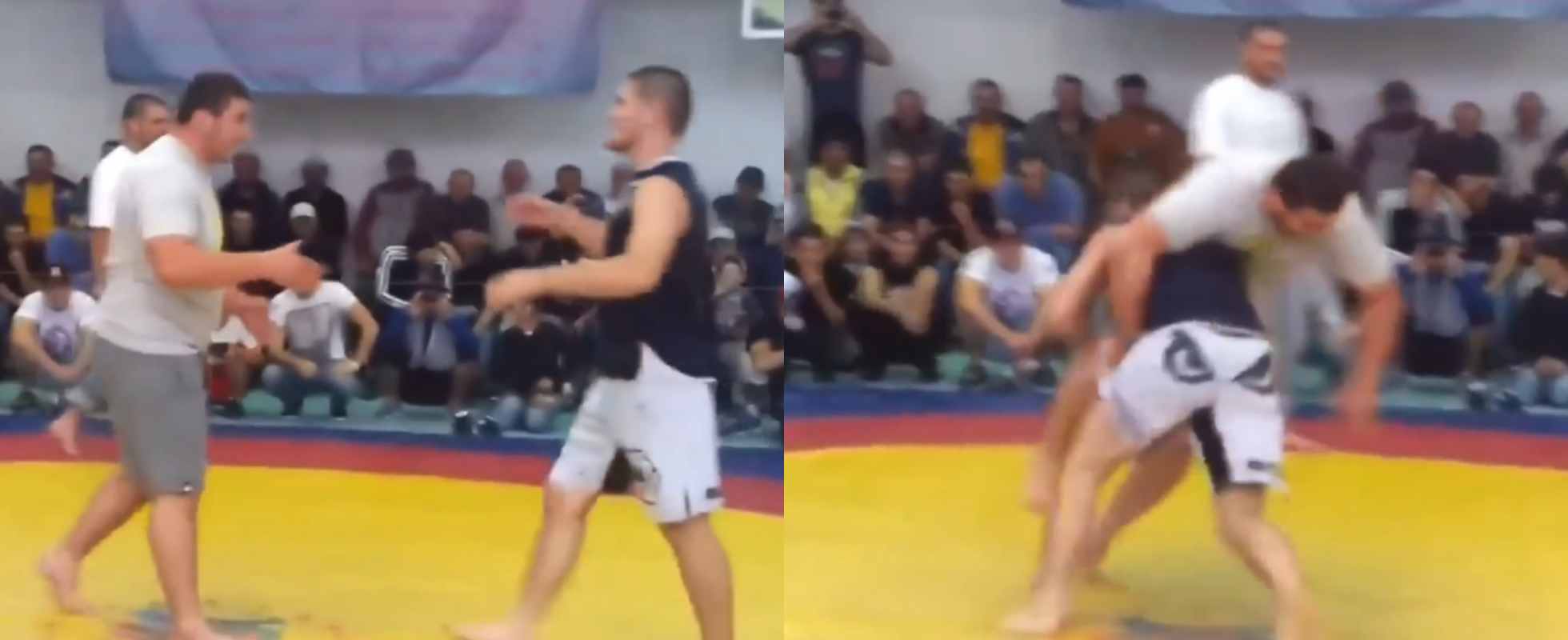 Throwback: When Khabib had to face a heavyweight in Sambo