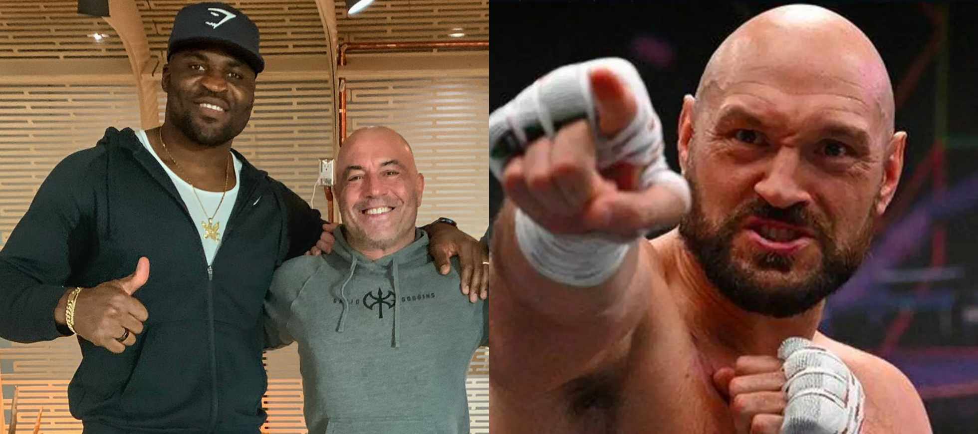 Ngannou and Jon Jones react to Tyson Fury's tirade targeting Joe Rogan ...