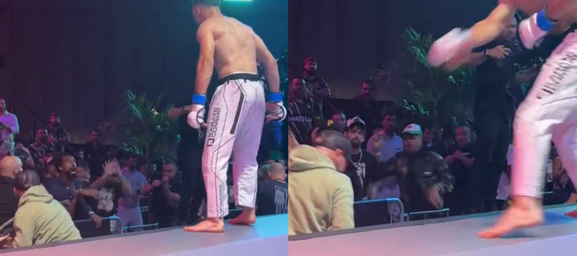 (Video) Water Bottles and Chairs Launched in the audience at Karate ...