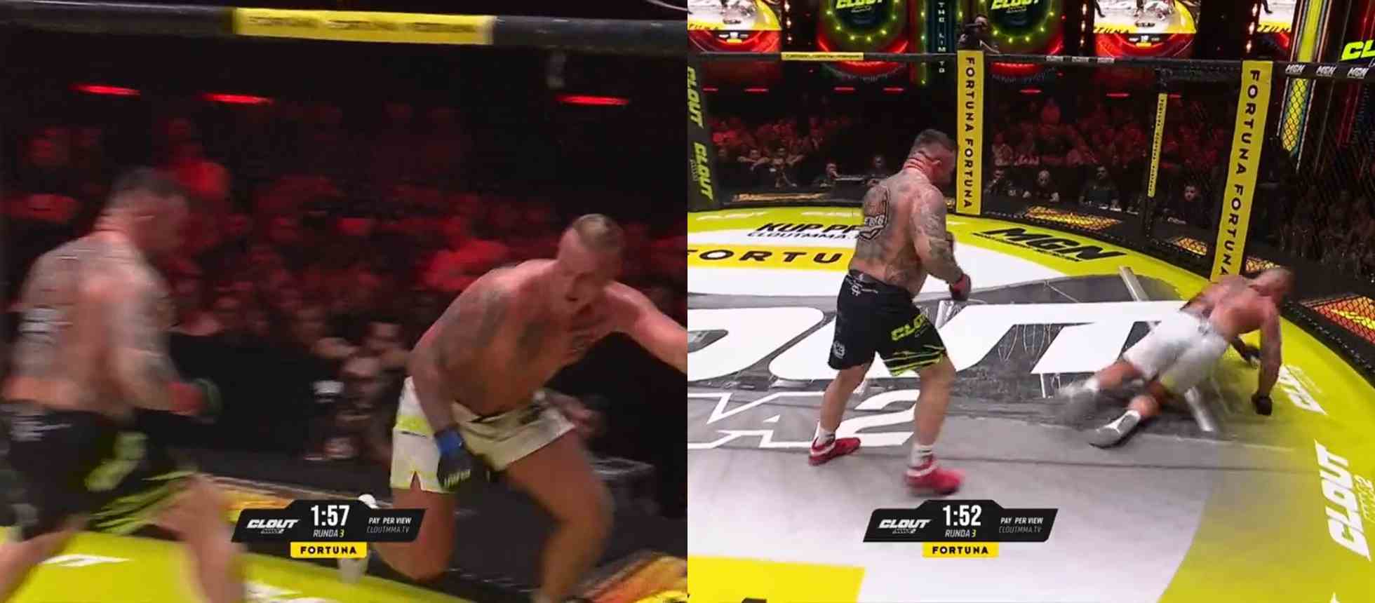 MMA fighter refuses to fight, tries running away