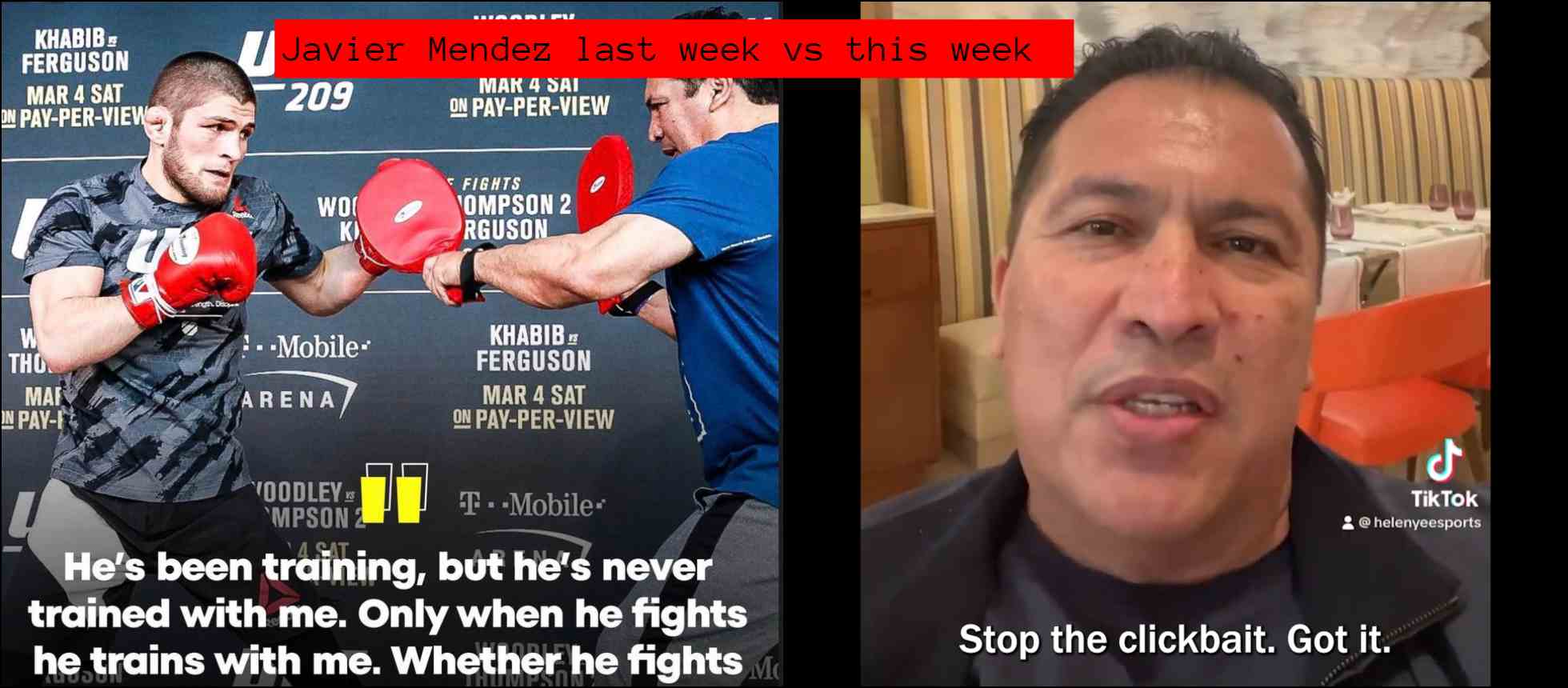 Khabib's former coach debunks UFC comeback rumor - days after he STARTED it