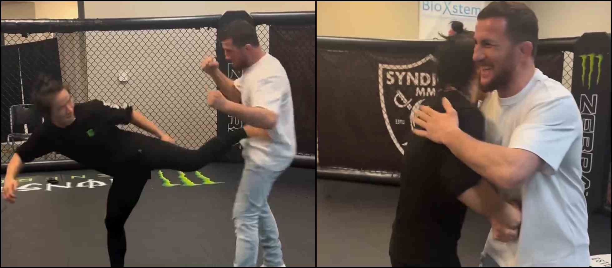 (Video) Merab Dvalishvili does the body shot challenge with UFC champ ...