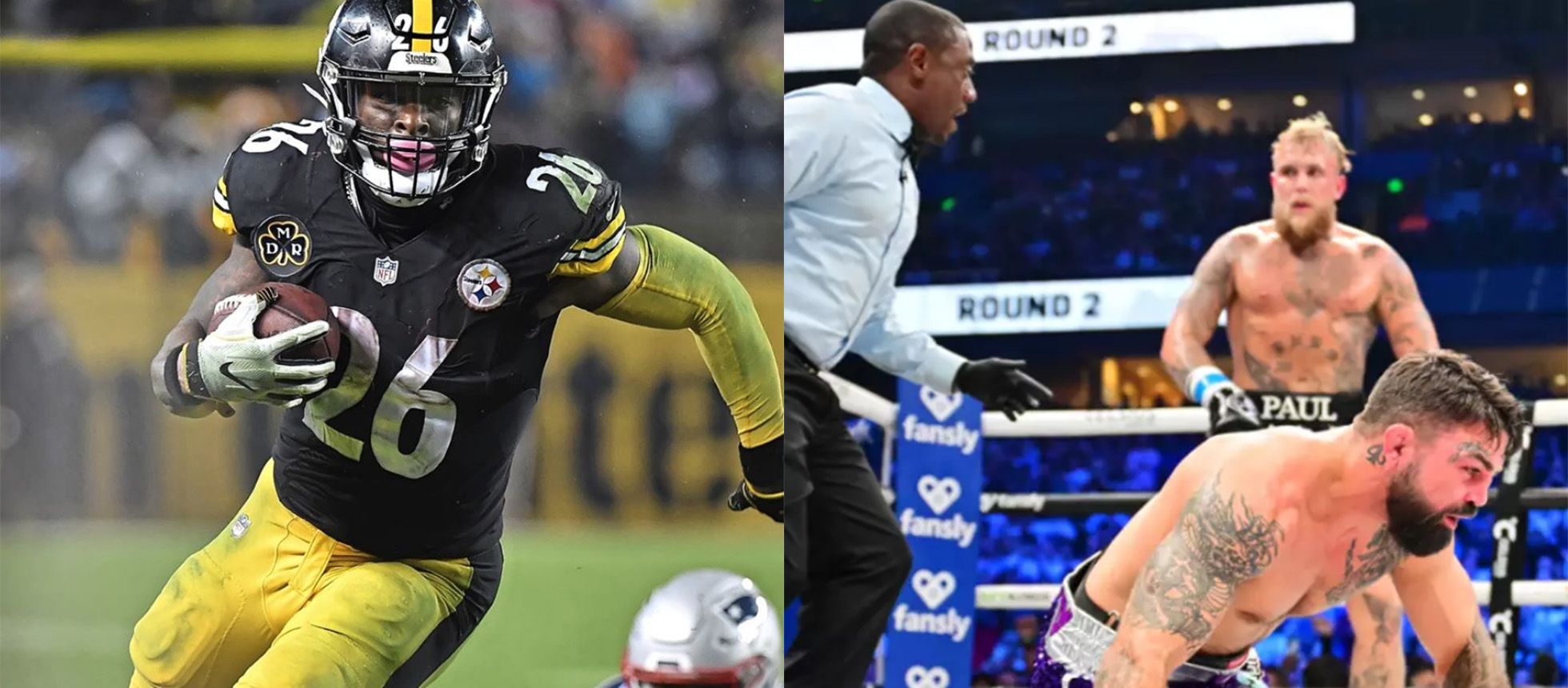 (Video) Former NFL running back confronts Jake Paul about a boxing match