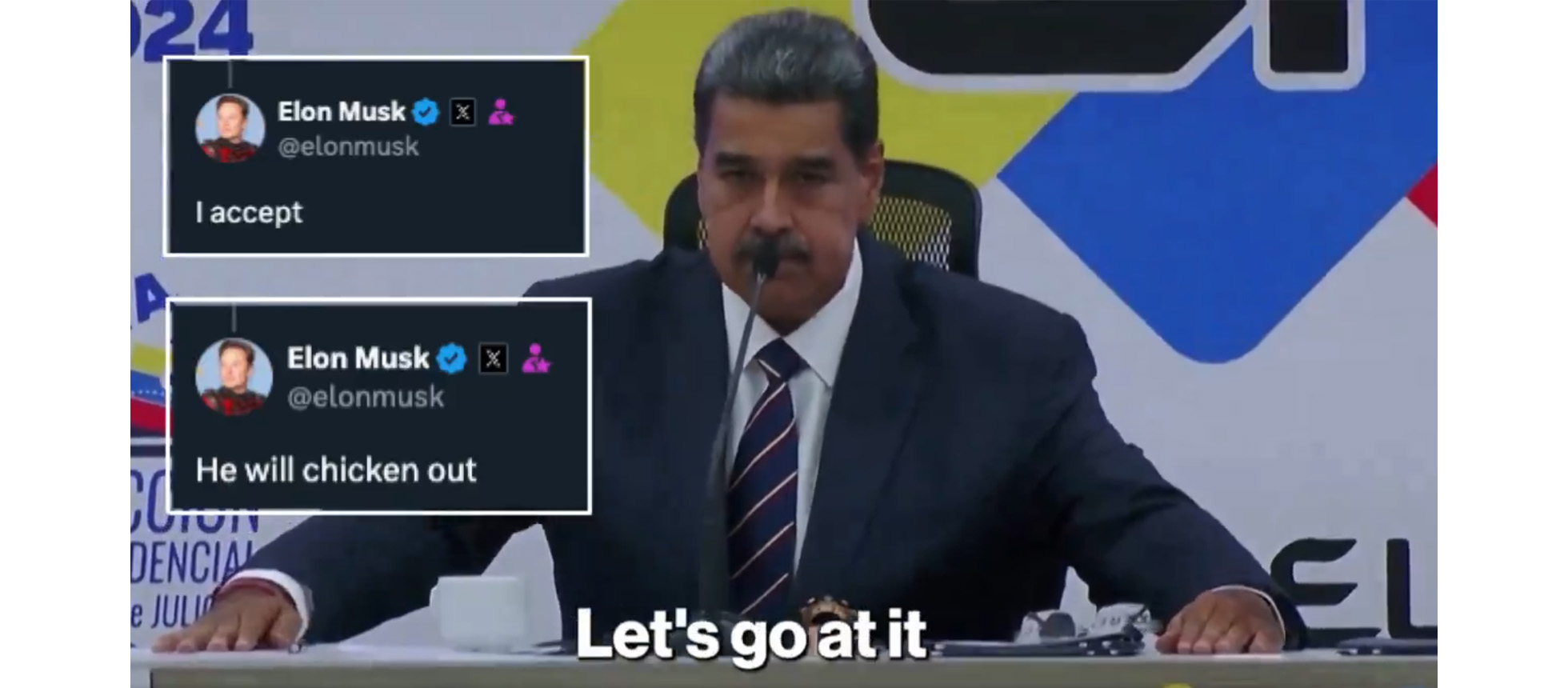 Elon Musk accepts Cage match challenge from Venezuela's Maduro