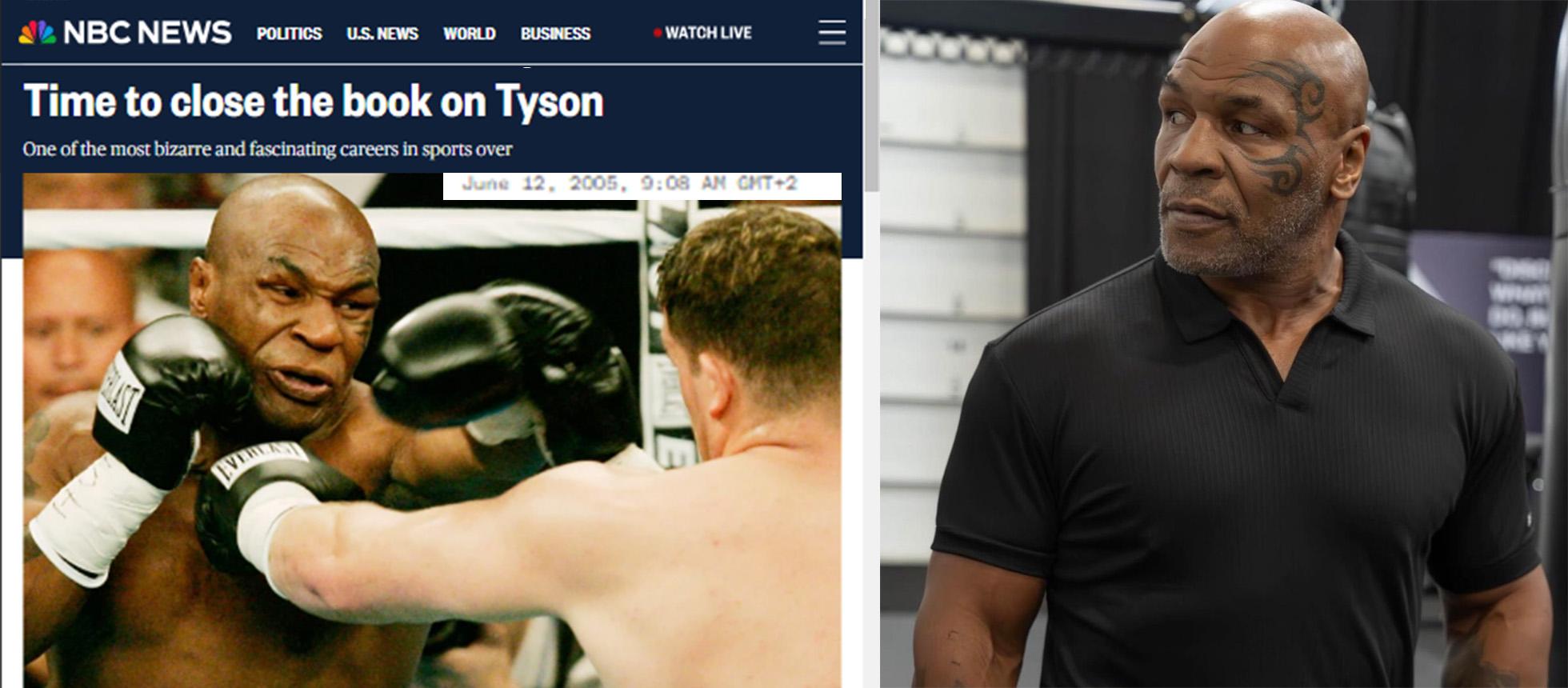 Mike Tyson was shot to pieces 20 years ago and should not be returning ...