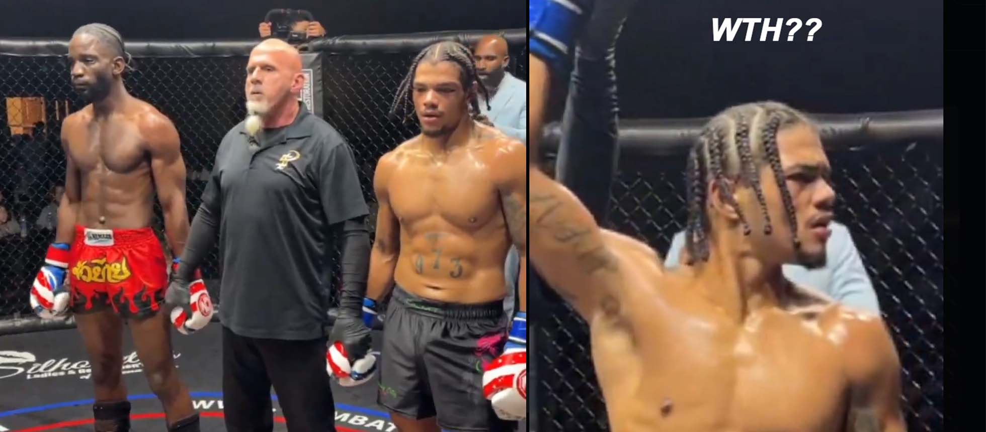 (Video) MMA star reacts with confusion at being declared the winner