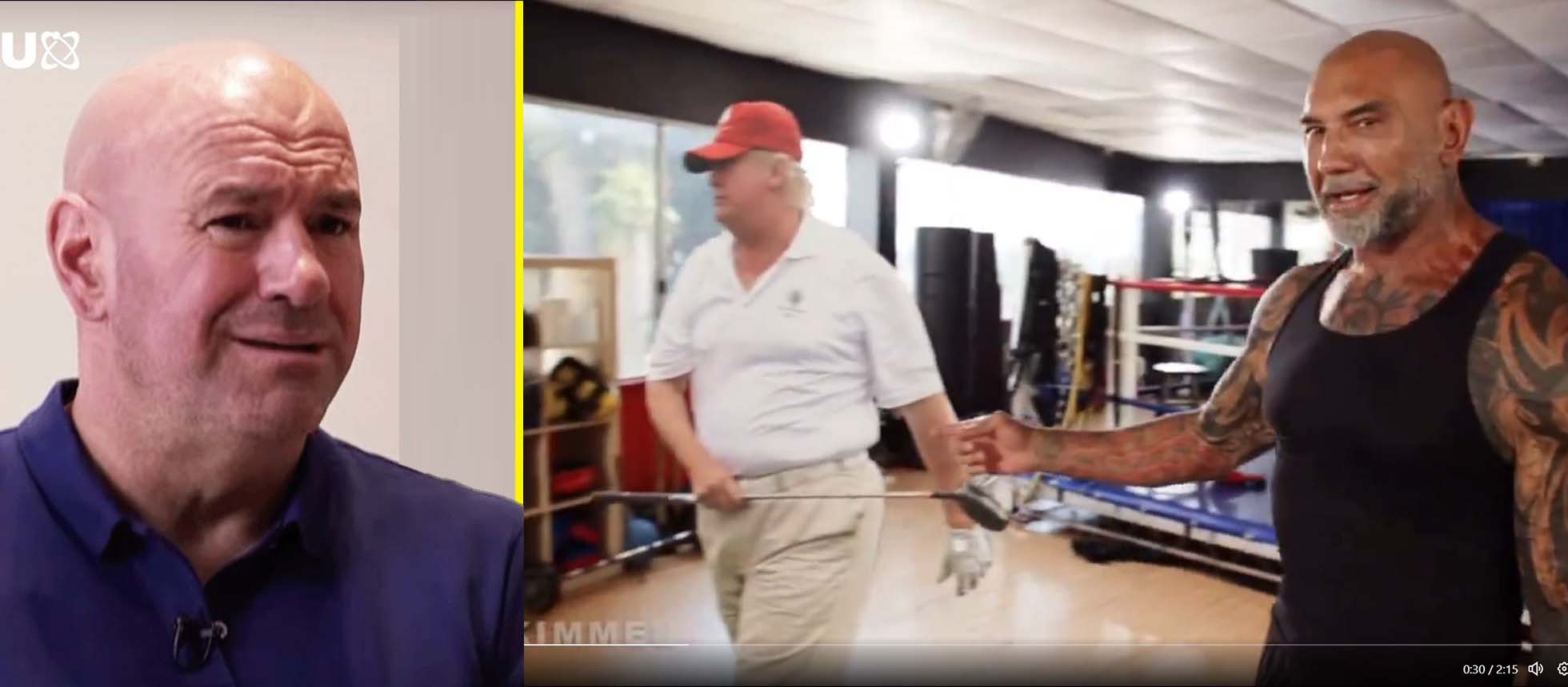 Dana White Rips Former Prowrestler Dave Batista For Trolling Donald Trump