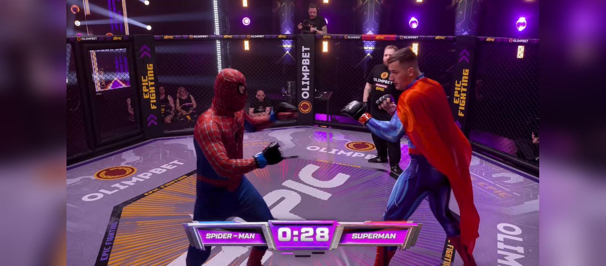 (Video) Spider-Man KO’d Superman in MMA event in Russia