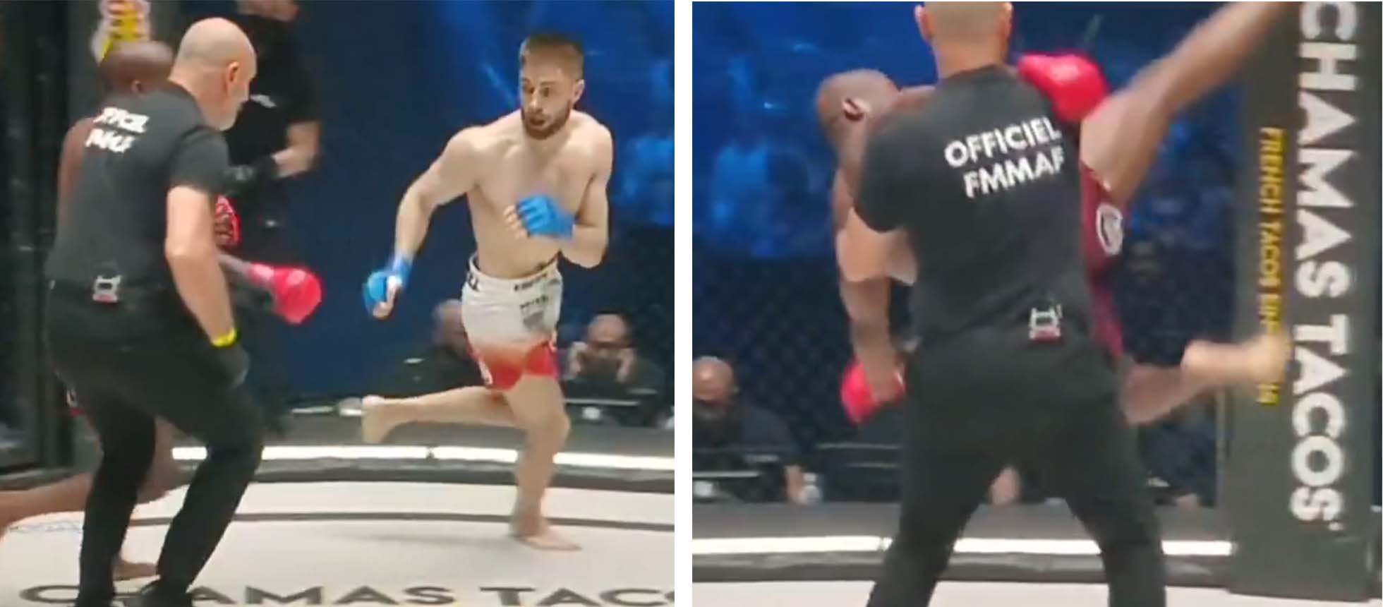 Referee Goes Viral With Spectacular Takedown to Prevent Post-Bell ...