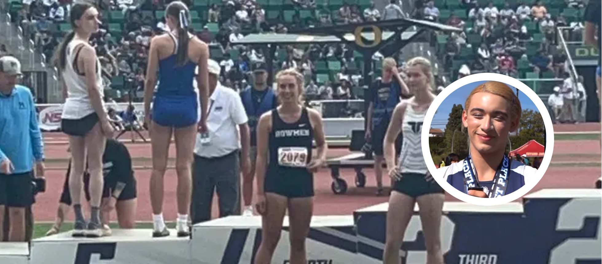 Oregon track star was ordered away from the podium by angry officials ...