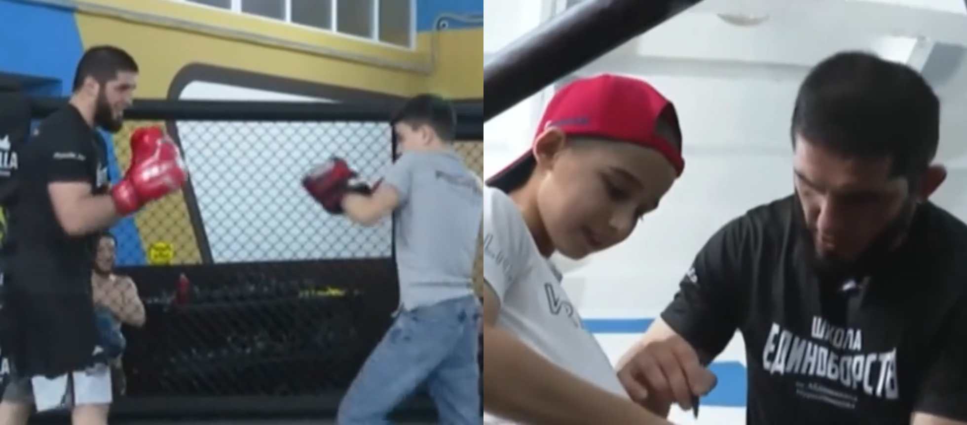 Islam Makhachev invited kids battling cancer to his gym