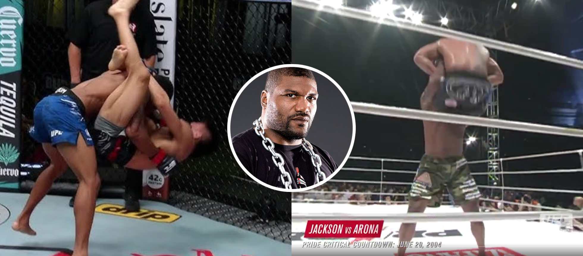 UFC Star pulls off Rampage style Slam KO