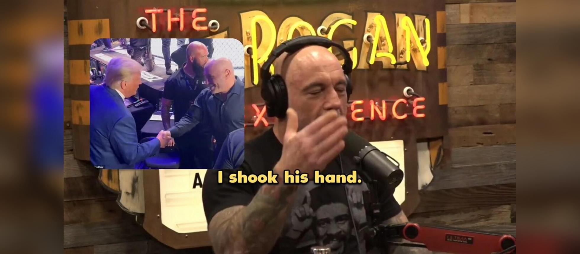 Joe Rogan reveals how Trump got him with his signature handshake
