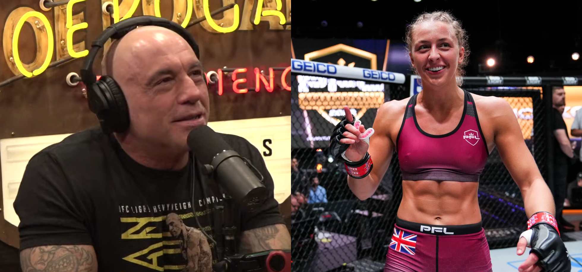Joe Rogan gets called out for calling PFL star a “really pretty girl”