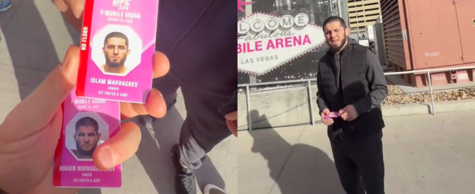Khabib & team weren't happy to get Pink UFC Passes to UFC 324
